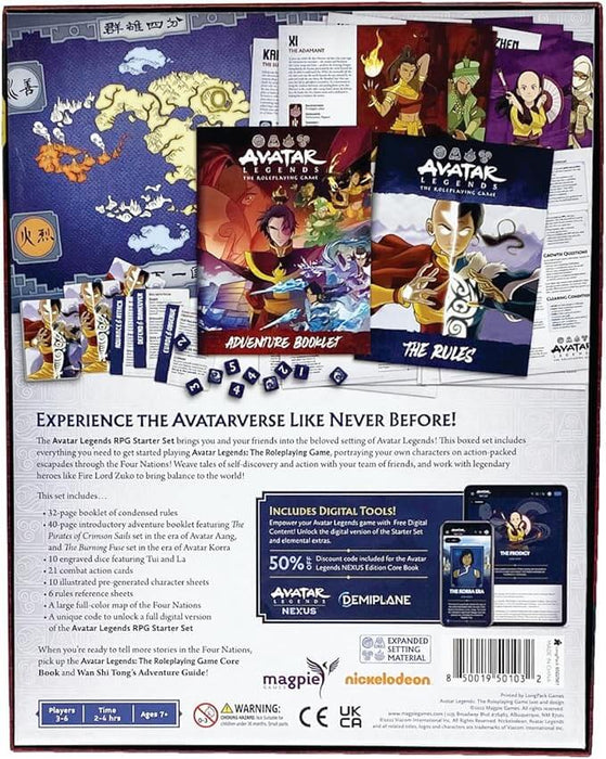 Avatar Legends: The Roleplaying Game Starter Set - Juego de Rol — La ...